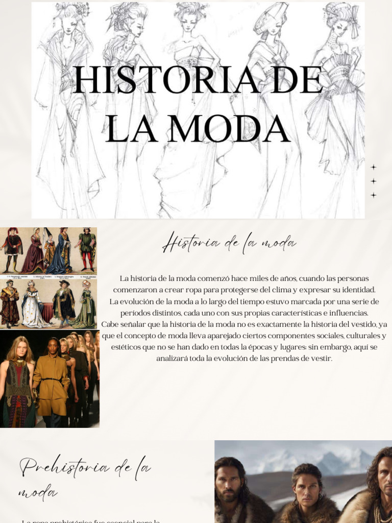 Evolución De La Moda A Lo Largo De La Historia Pdf Moda Ropa