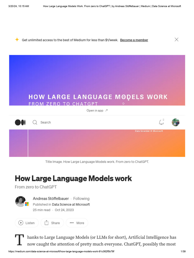 Understanding Large Language Models | PDF | Machine Learning ...