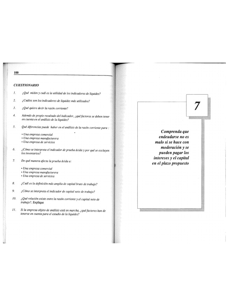 Cap. 7 Analisis Financiero Hector Ortiz | PDF