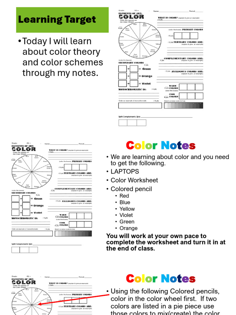 Color Notes Va Comp CTLS | PDF | Home & Garden