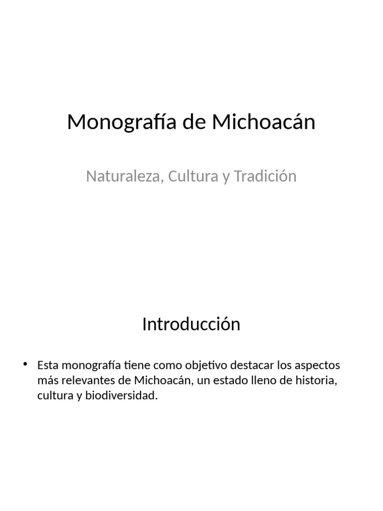 Monografia Michoacan | PDF