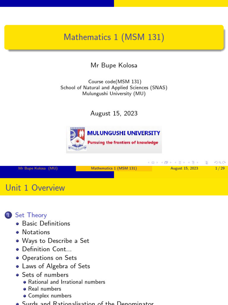 Set Theory Pdf Set Mathematics Numbers 
