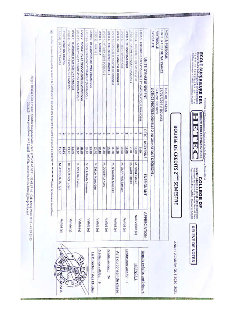 Bts2 Licence Pro2 | PDF