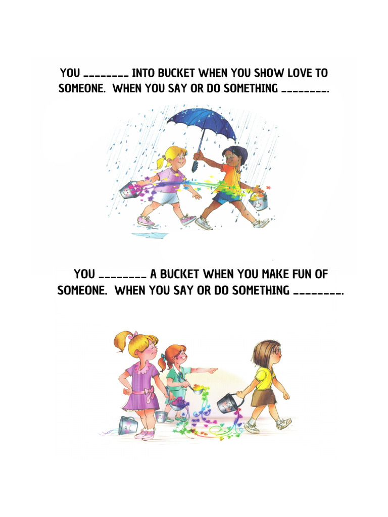 You - Into Bucket When You Show Love To Someone. When You Say or Do Something | PDF | Self ...