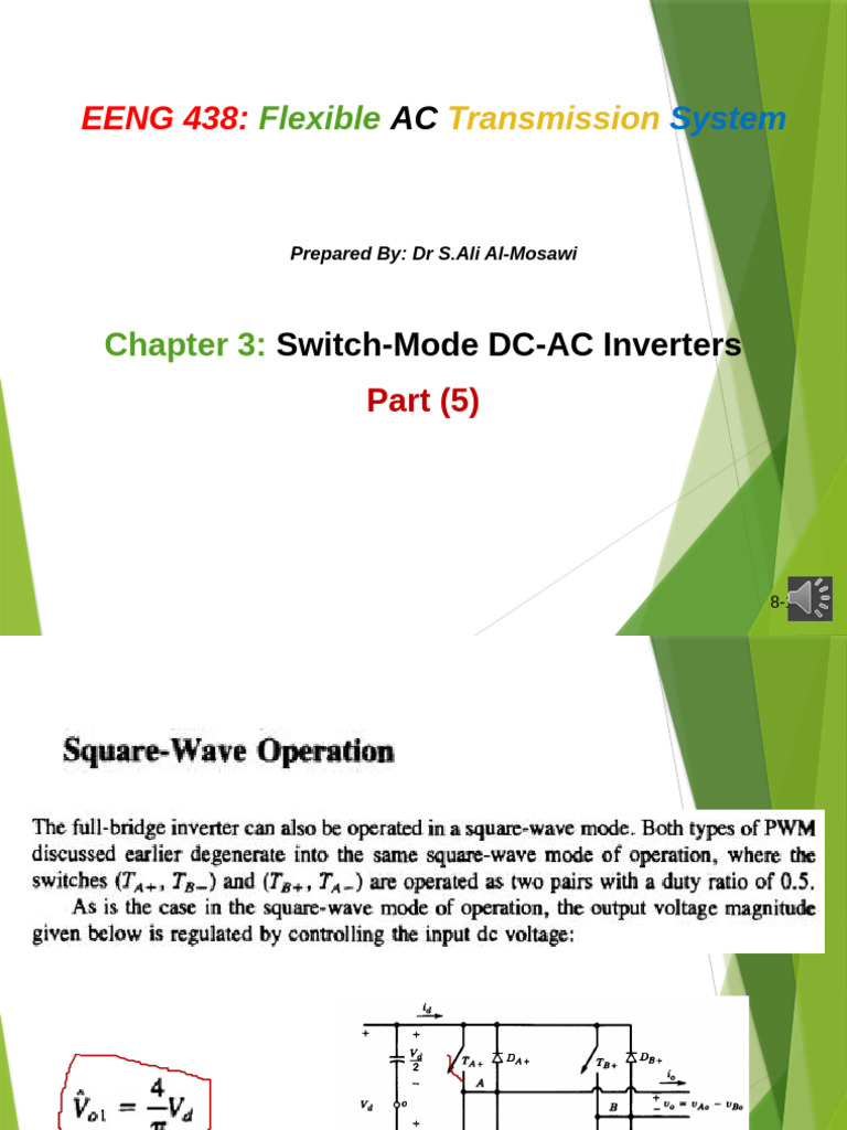 EENG 438 Chapter 3 Part (5) Switch-Mode DC-AC Inverters | PDF