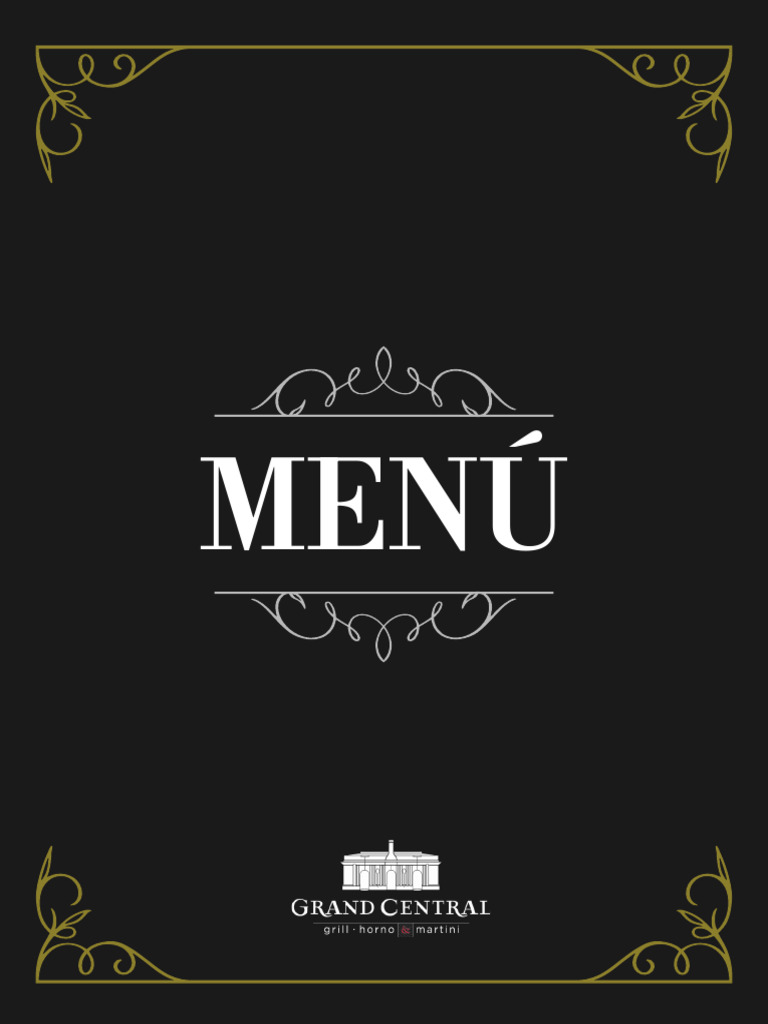 Menú Grand Central | PDF | ensalada | pesto