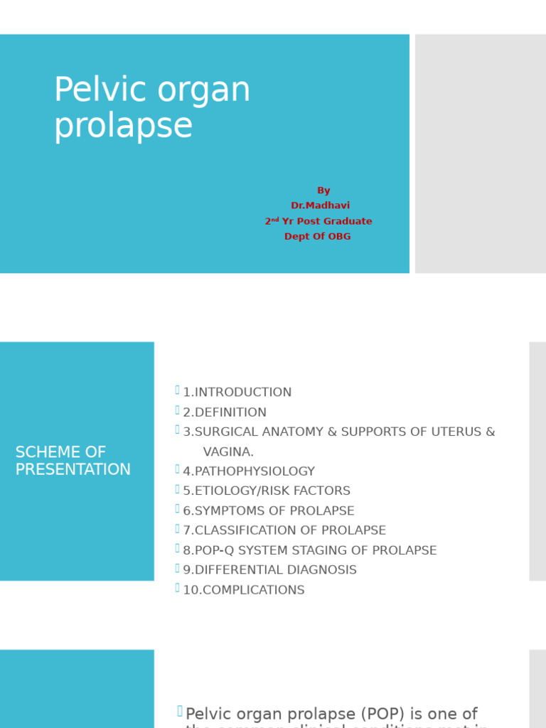 Understanding Pelvic Organ Prolapse | PDF | Vagina | Uterus