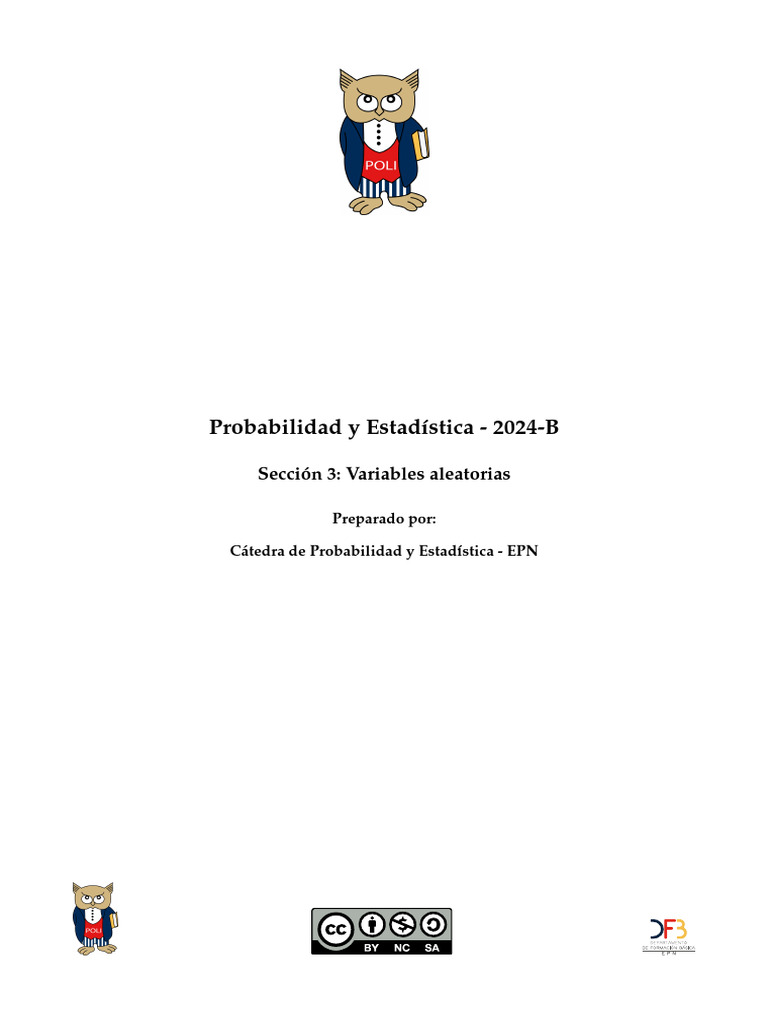 Capítulo 3 - Variables Aleatorias | PDF | Teoría de probabilidad | Variable aleatoria