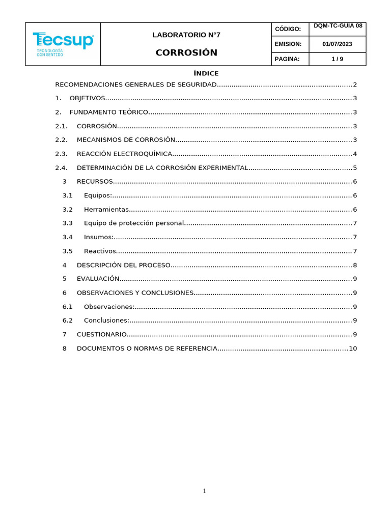 Glab S07 Dgallegos 2024 1 | PDF | Corrosión | Electroquímica