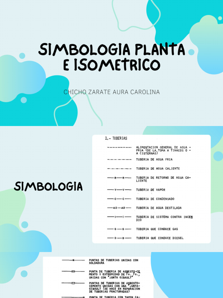 Simbología Planta e Isométrico | PDF