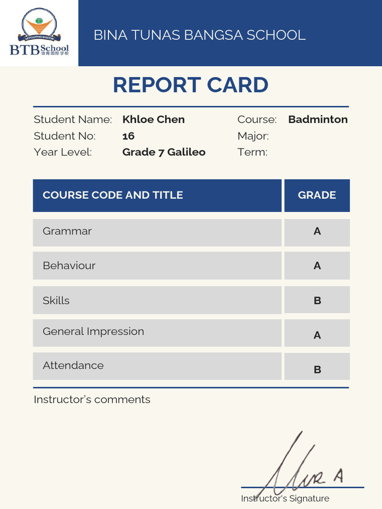 Report Badminton Btbs | PDF