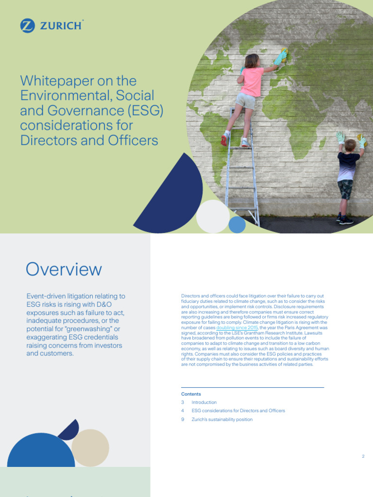 ESG Whitepaper - 2023 | PDF | Sustainability | Climate Change