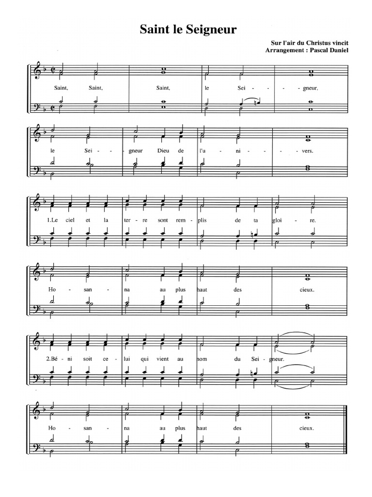 Saint Le Seigneur (Christus Vincit) - Daniel | PDF