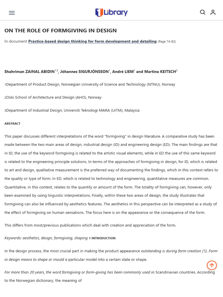 Understanding Formgiving in Design | PDF | Design | Aesthetics