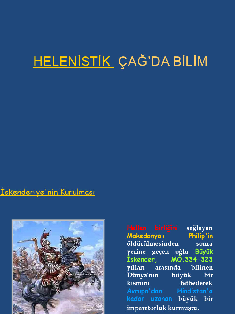Helenistik Çağ | PDF