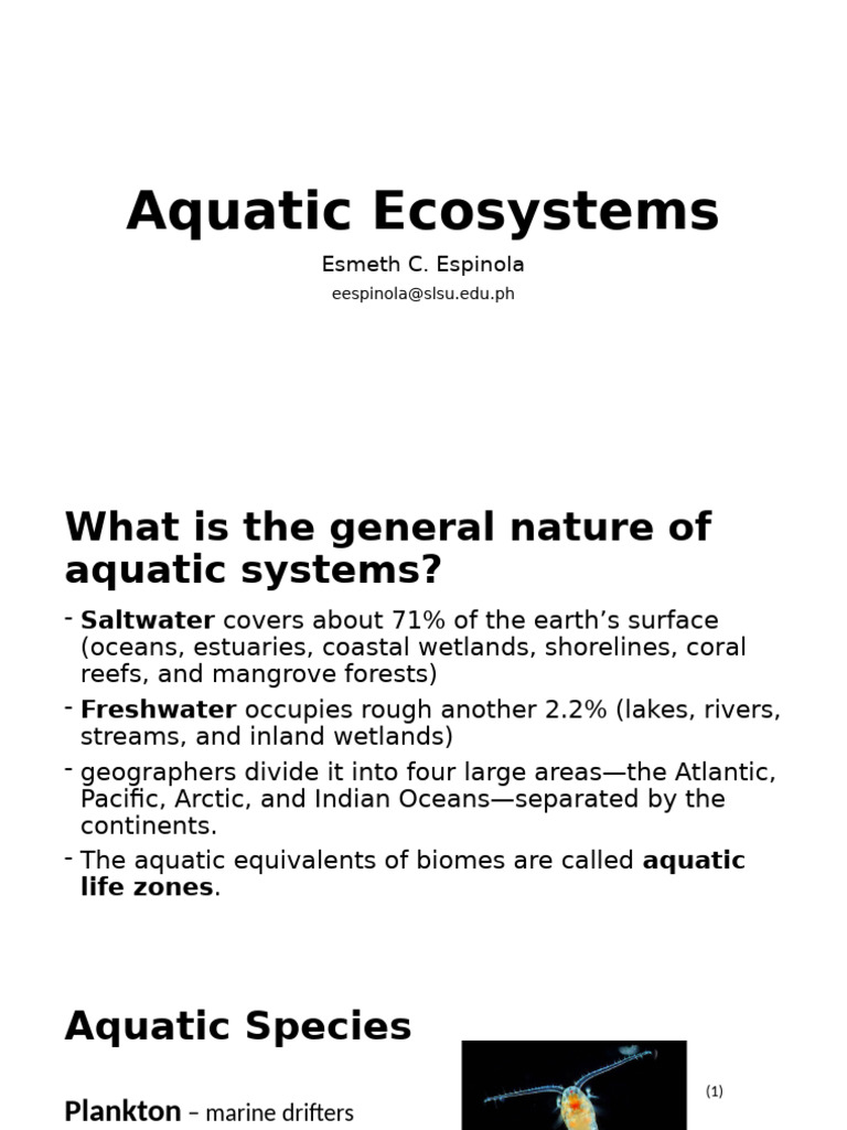 Module 8. Aquatic Ecosystems | PDF | Coast | Aquatic Ecosystem