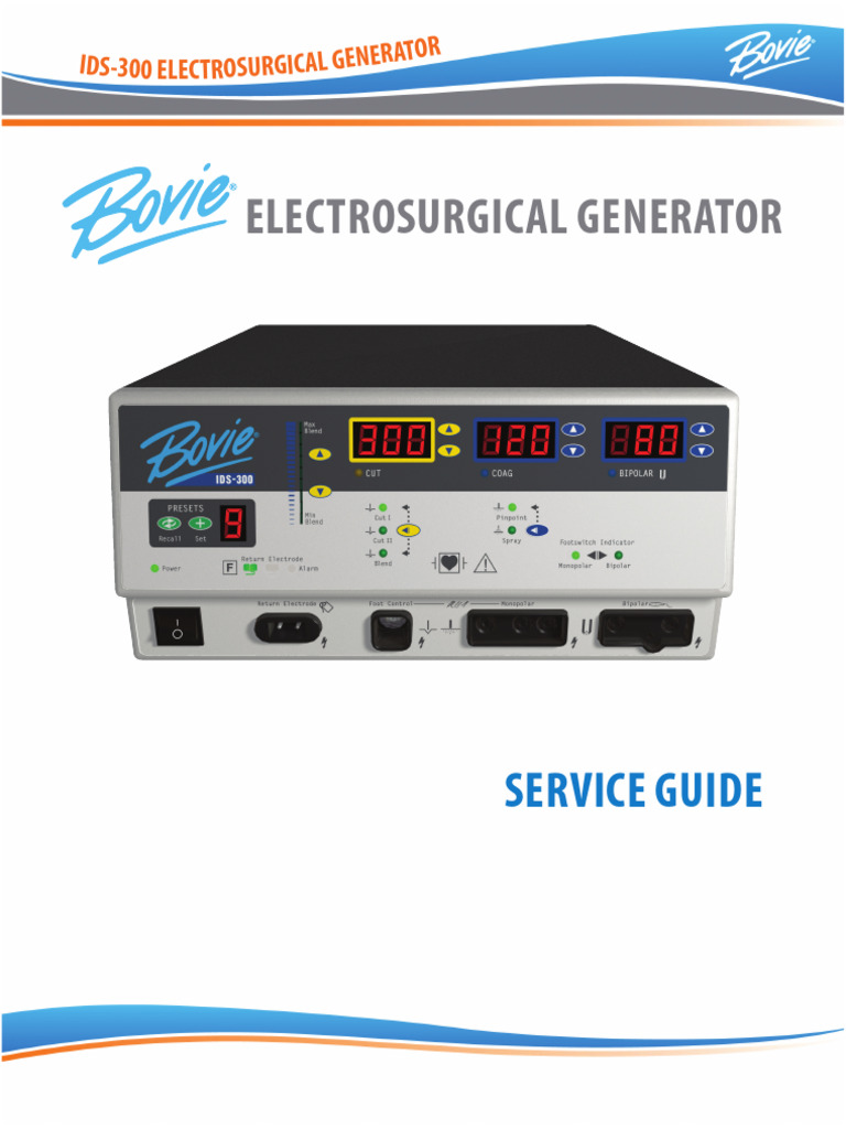 Bovie IDS300 - Service Guide | PDF | Power Supply | Electronic Circuits
