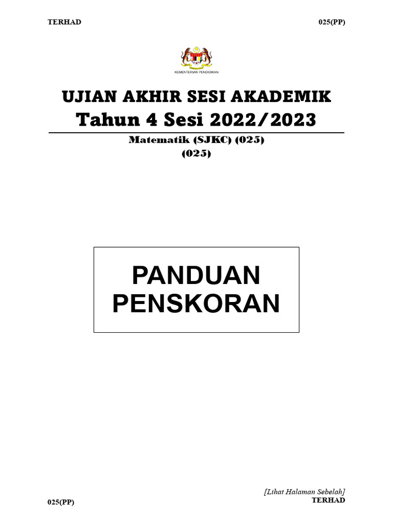 C00 - Matematik - THN 4 - Set 1 - PP | PDF