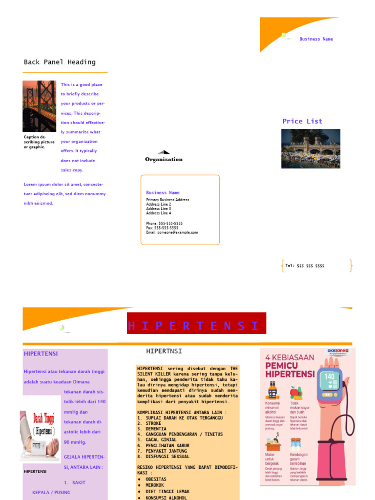 Leafleat Hipertensi | PDF