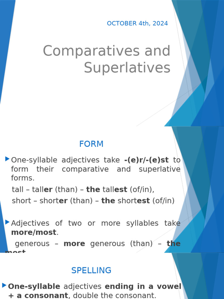 Comp and Sup Explanation | PDF | Language Arts & Discipline