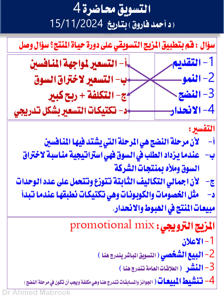 Marketin Lecture4 DR AhmedFarouk 15-11-2024 | PDF
