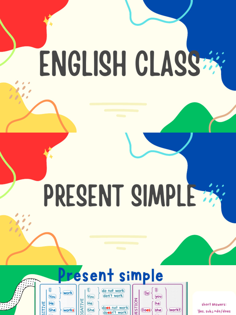The Time and Present Simple Presentation | PDF | Language Families ...