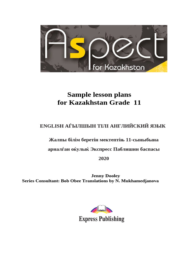 Sample Lesson Plans Aspect 11 | PDF | Verb | Learning