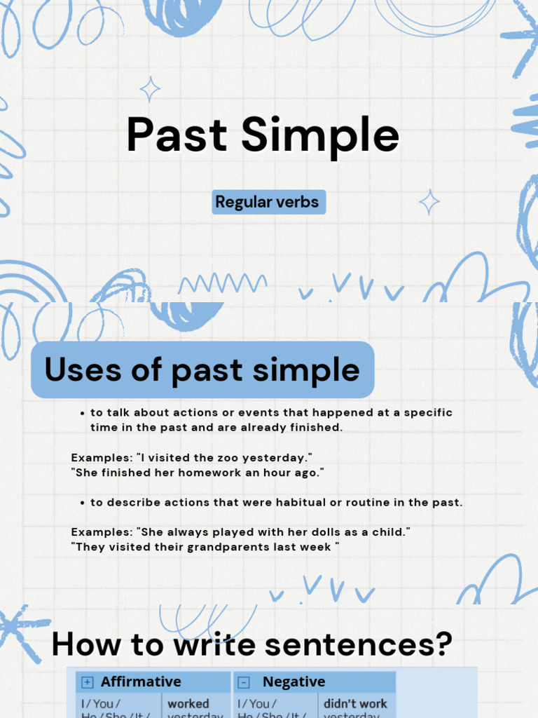 Past Simple Guide for ESL Learners | PDF