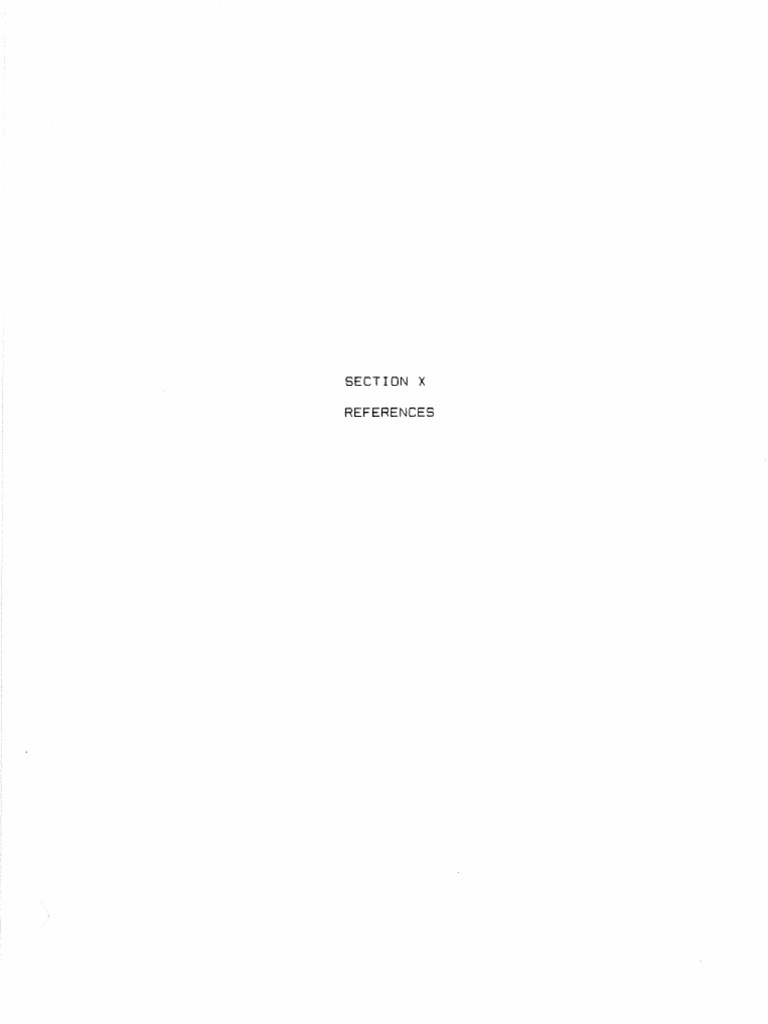 RoT J) Section X - References | PDF