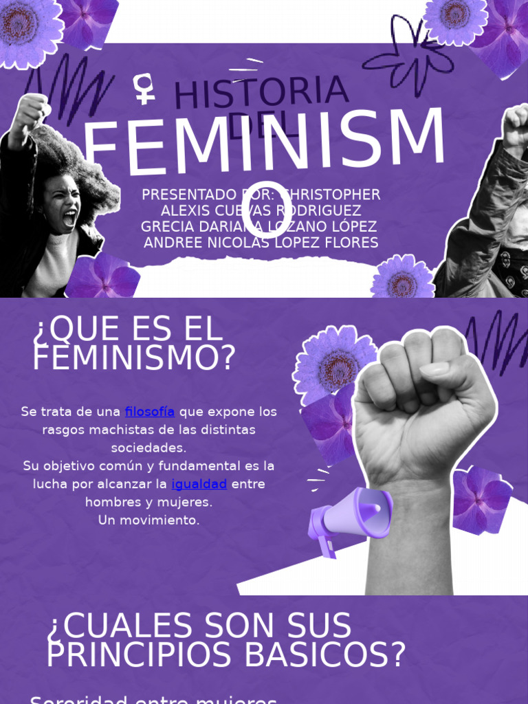 Collage del Feminismo: Historia y Logros | PDF | Estudios de género ...