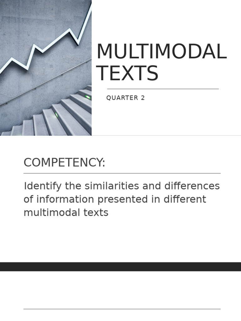 English Q2 W4 MULTIMODAL TEXTS | PDF | Storytelling | Human Communication