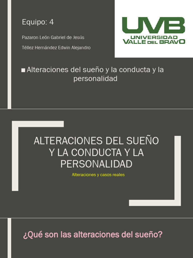 Alteraciones Del Sueño Neuro | PDF | Las emociones | Dormir