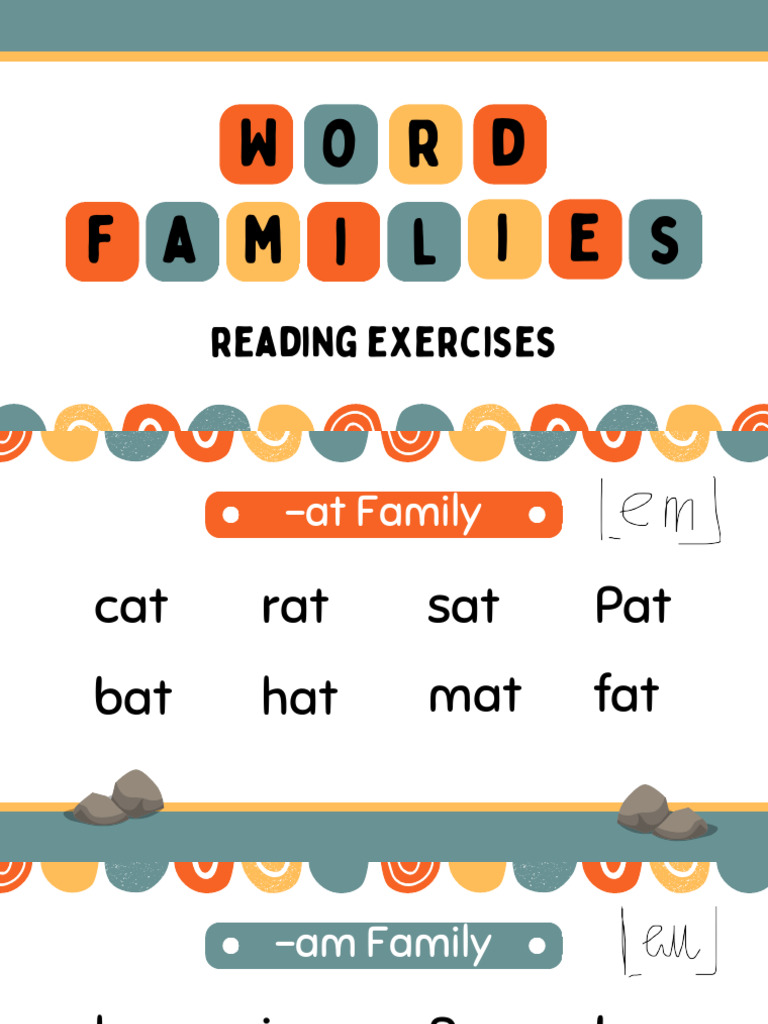 Word Families | PDF | Language Arts & Discipline