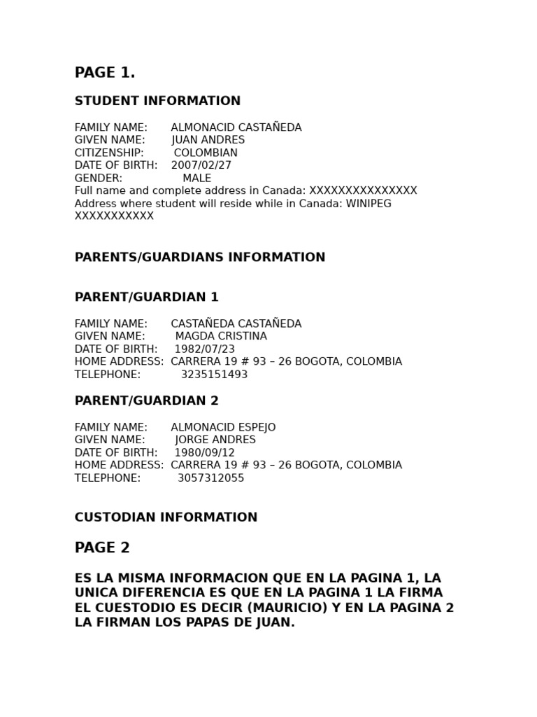 Form 5646 Custodianship | PDF