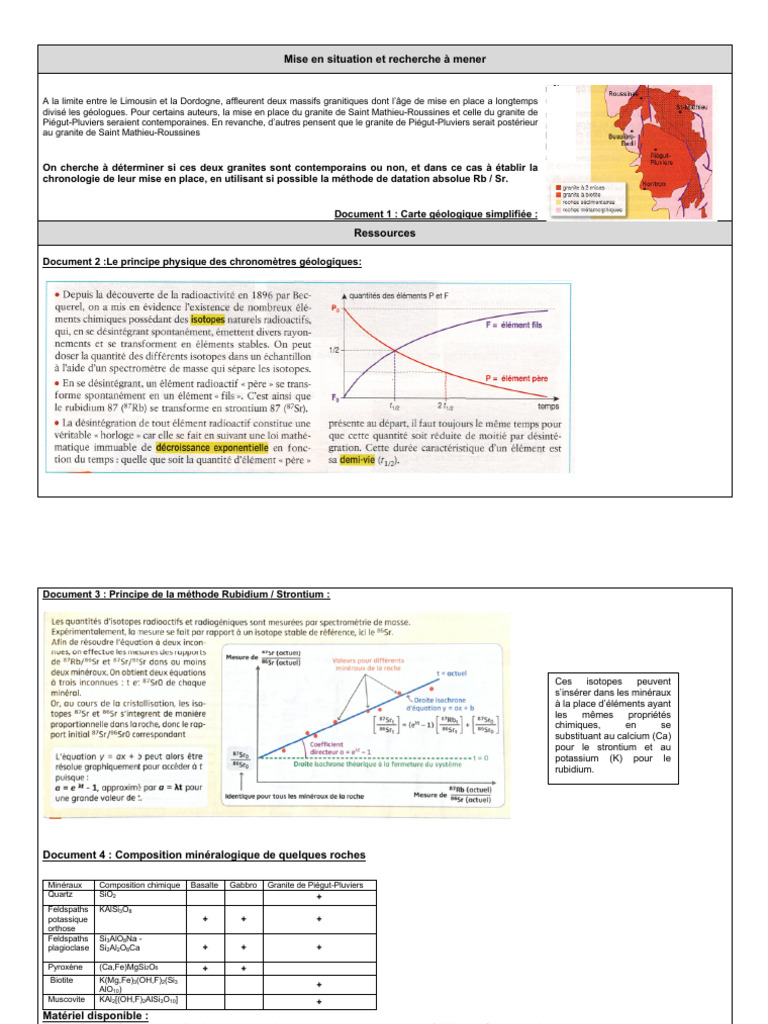 Datation absolue des granites en ECE | PDF | Granit | Géologie