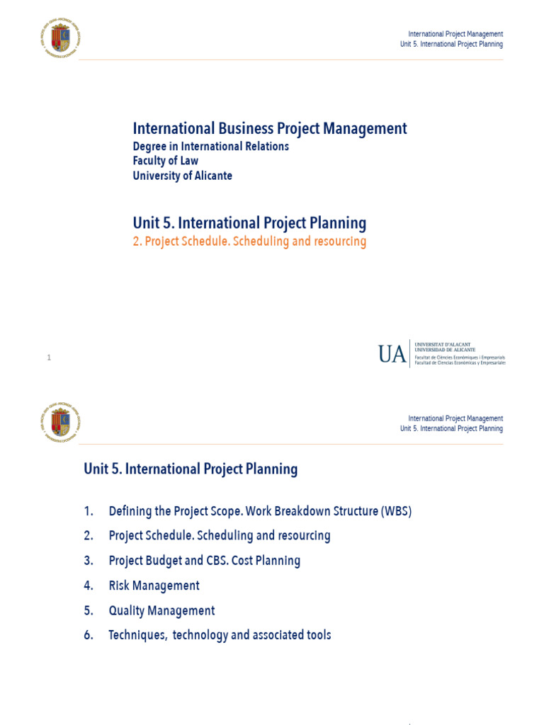 DPI UNIT 5 - Theory (2) - Schedule | PDF | Project Management