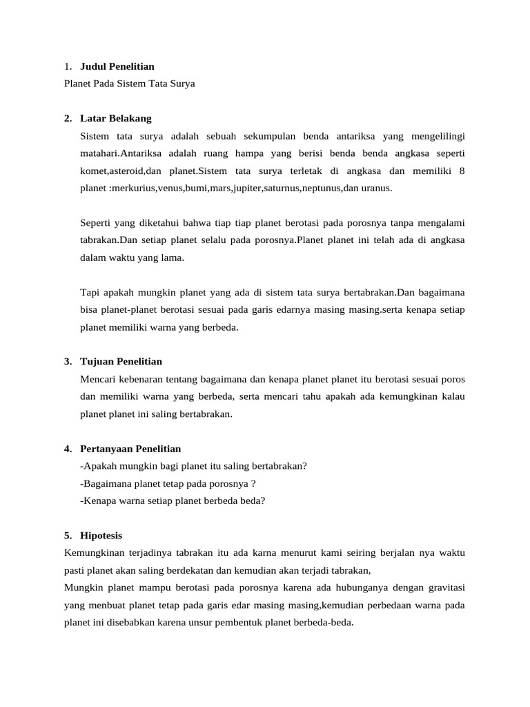 Rumusan Masalah | PDF | Sains & Matematika | Dewasa Muda