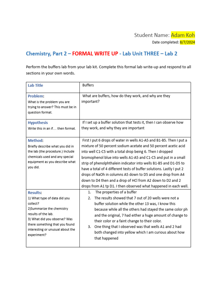 Understanding Buffer Solutions in Chemistry | PDF | Buffer Solution | Ph