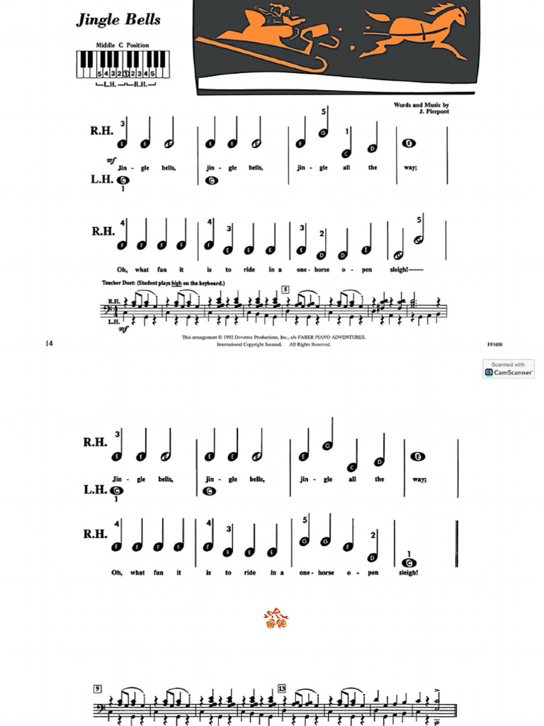 Jingle Bells Pre - Reading | PDF