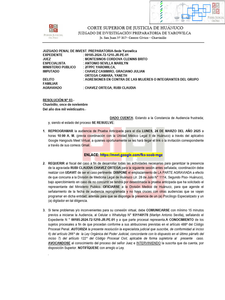 Resol. #03 - Reprogramación | PDF | Judicaturas | Ley Pública