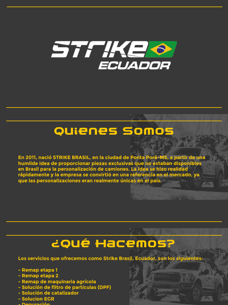 Presentación Cliente Strike-1 | PDF | Coche | Inyección de combustible