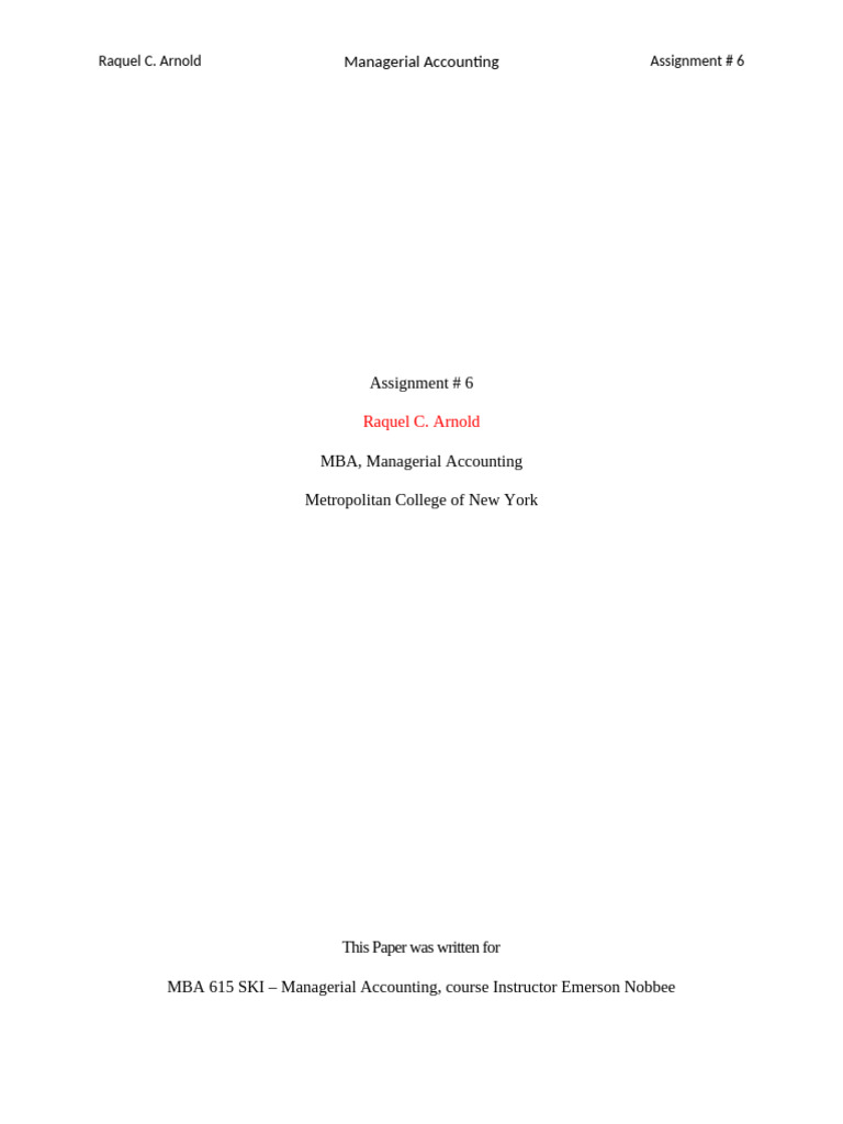 6 Managerial Accounting Pdf Deferral Accrual