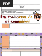 Proyecto Costumbres y Tradiciones de Mi Comunidad | PDF | Tradiciones ...
