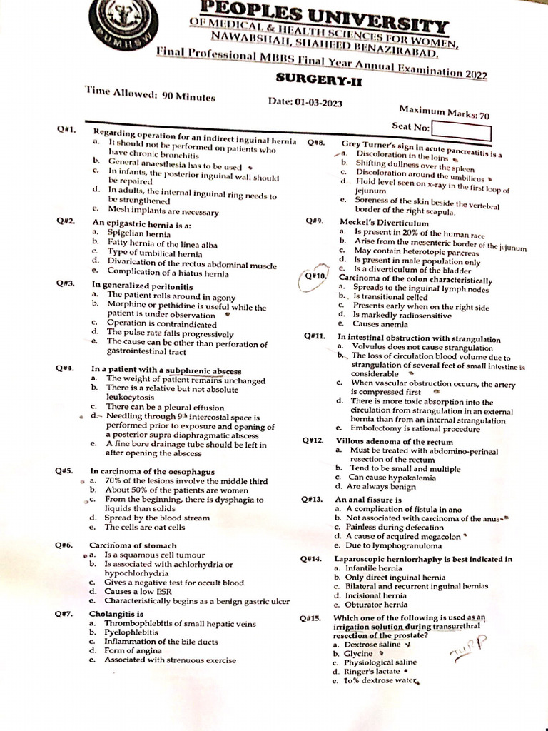 S2 1-3-22 Bcqs by DR Shahzaib Sikander M | PDF