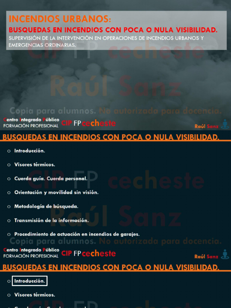 0 2 Busqueda en Incendios Con Poca o Nula Visibilidad - 4 Alumnos PDF | PDF