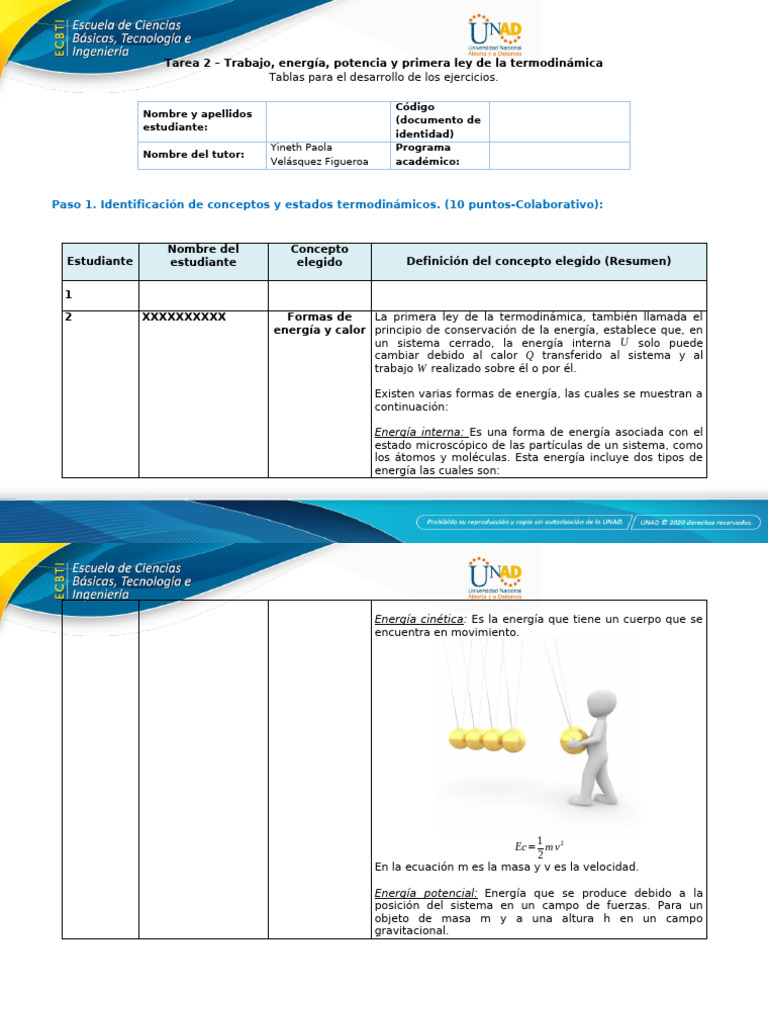 Tarea Termodinamica Est2 | PDF | Calor | Termodinámica