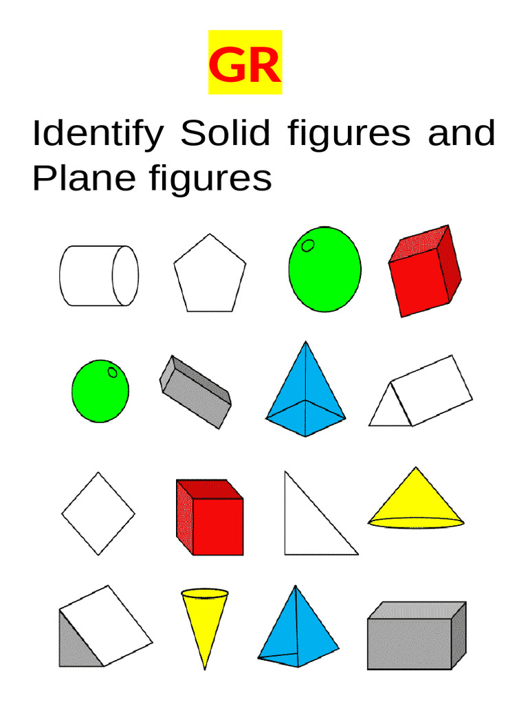 Identify Solid Figures and Plane Figures | PDF
