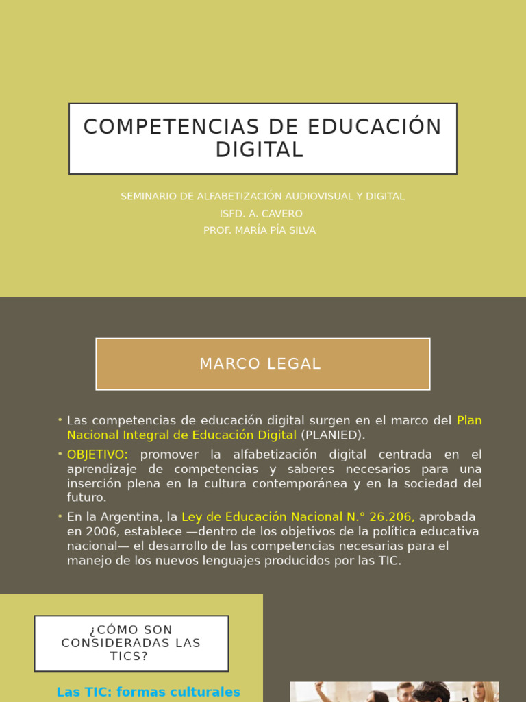Competencias de Educacion Digital (1) | PDF