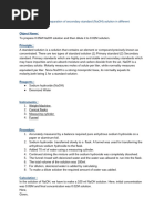 How to Prepare Sodium Hydroxide Solutions | PDF