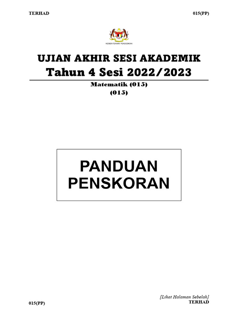 k02 Matematik THN 4 Set 23 PP | PDF